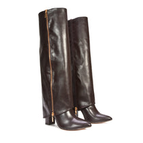 Fold Over Boots | Layered Boots | XY London